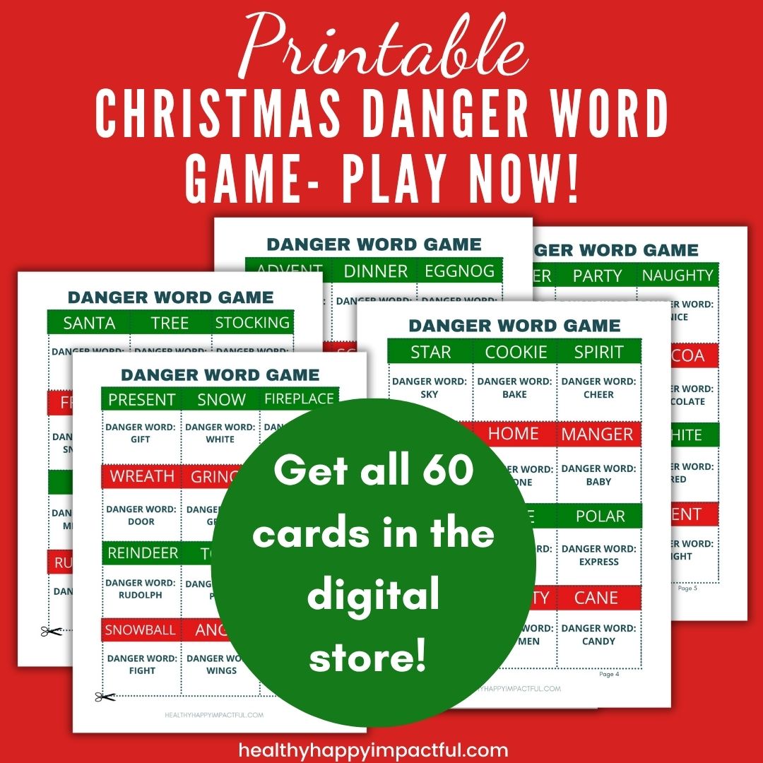 Christmas Danger Word Game – Healthy Happy Impactful