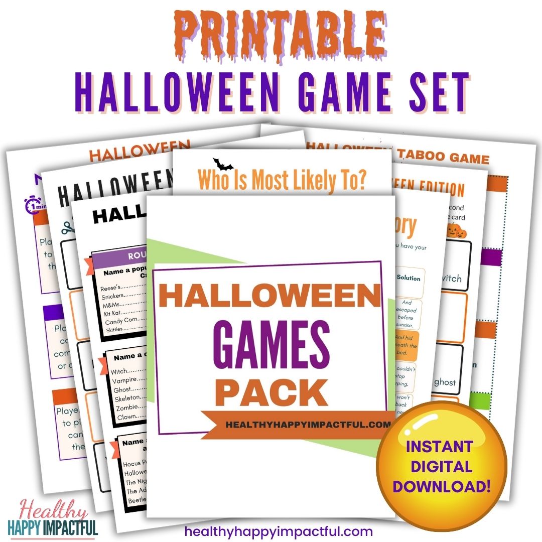 Frightfully Fun Halloween Games Pack - Healthy Happy Impactful®