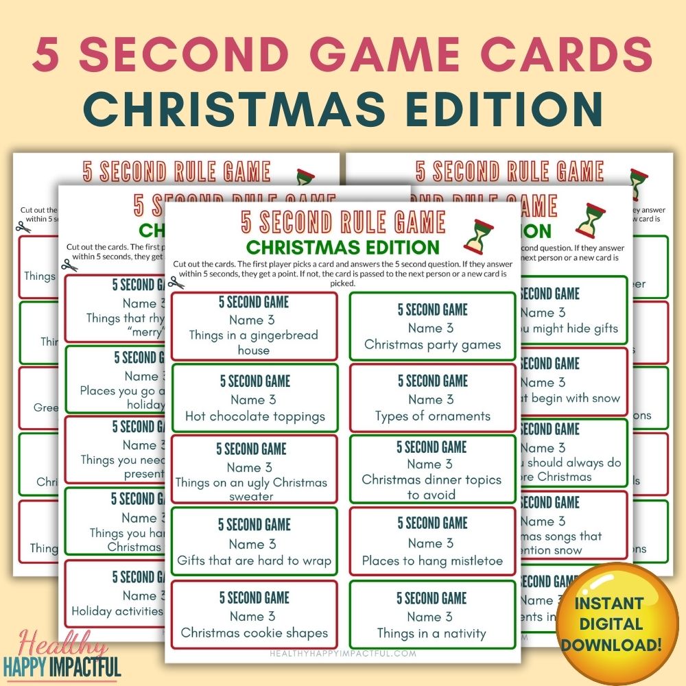 Christmas 5 Second Game – Healthy Happy Impactful