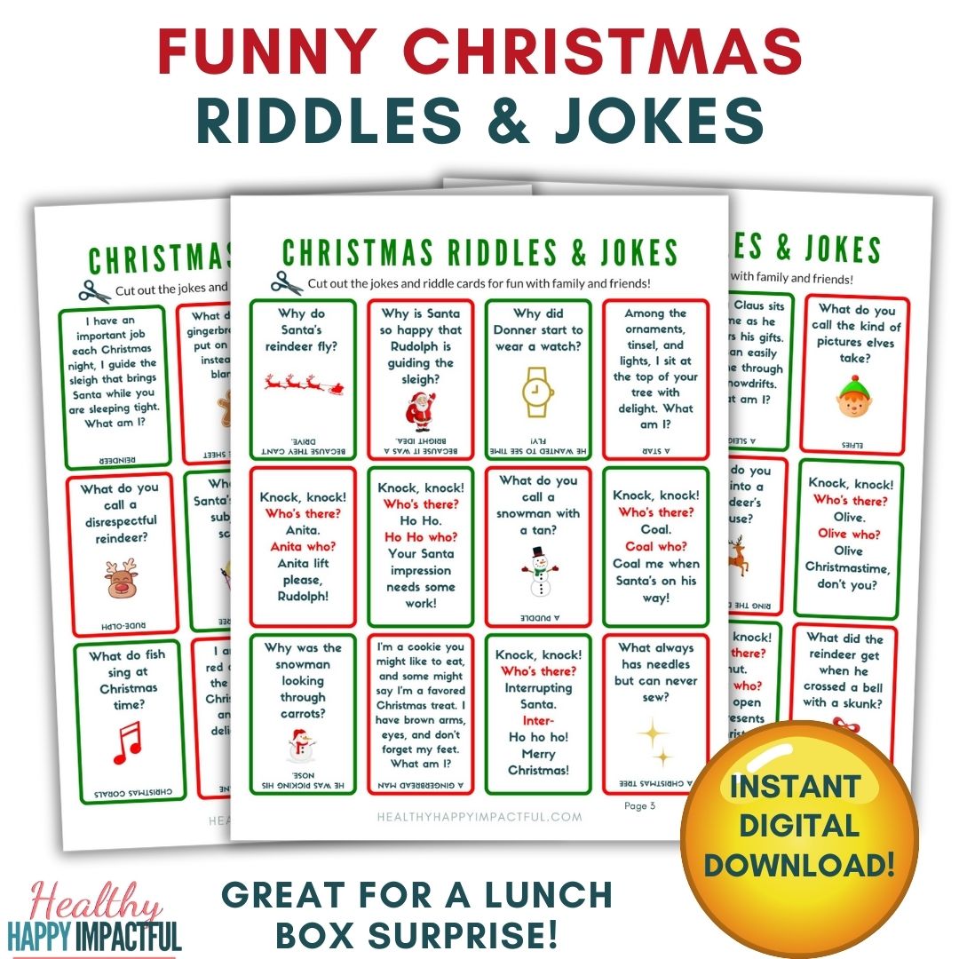 Funny Christmas Riddles & Jokes – Healthy Happy Impactful