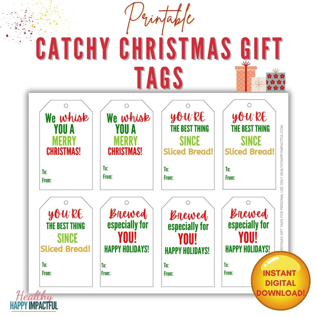 32 Catchy Christmas Gift Tags – Healthy Happy Impactful