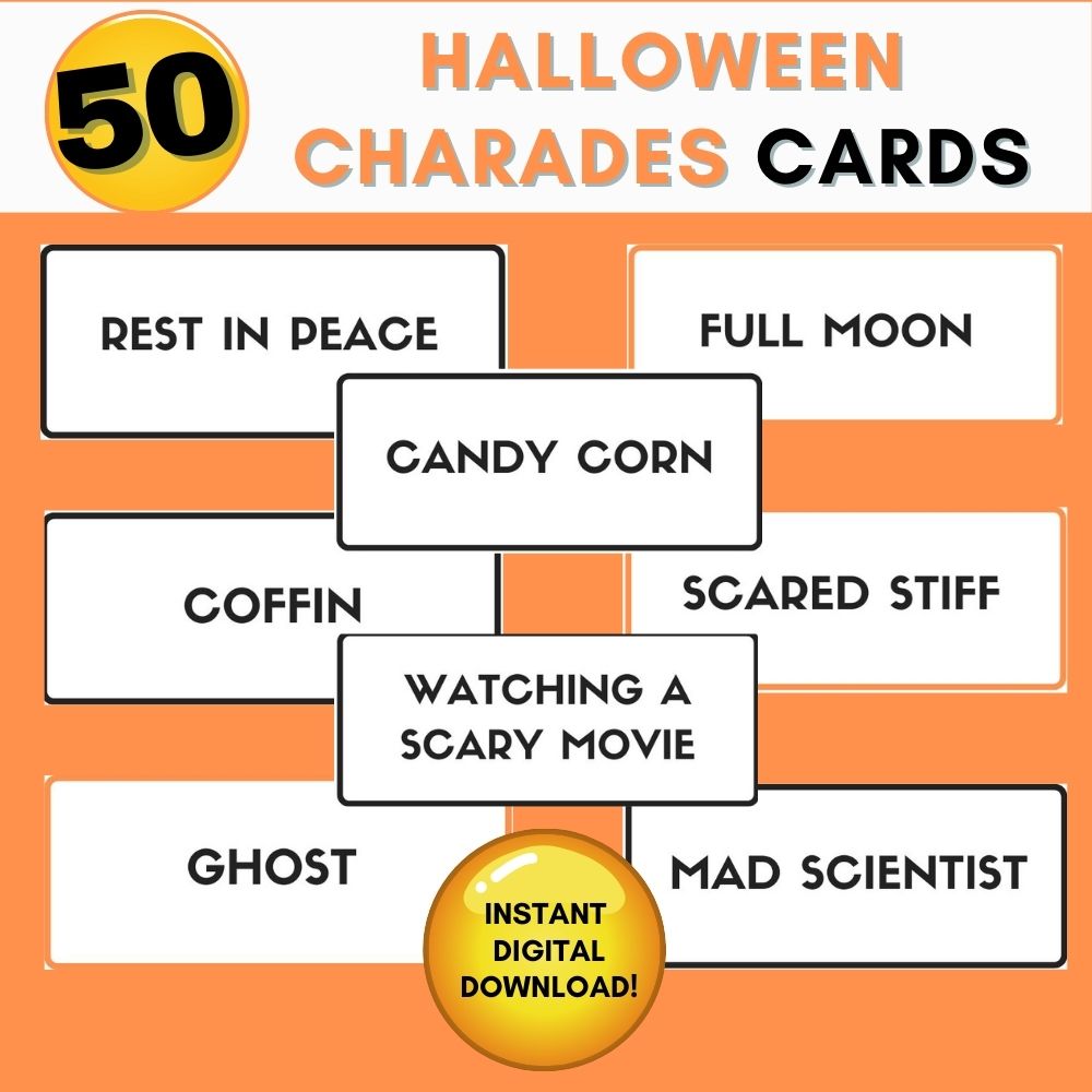 Halloween Charades Game | Halloween Party Games – Healthy Happy Impactful