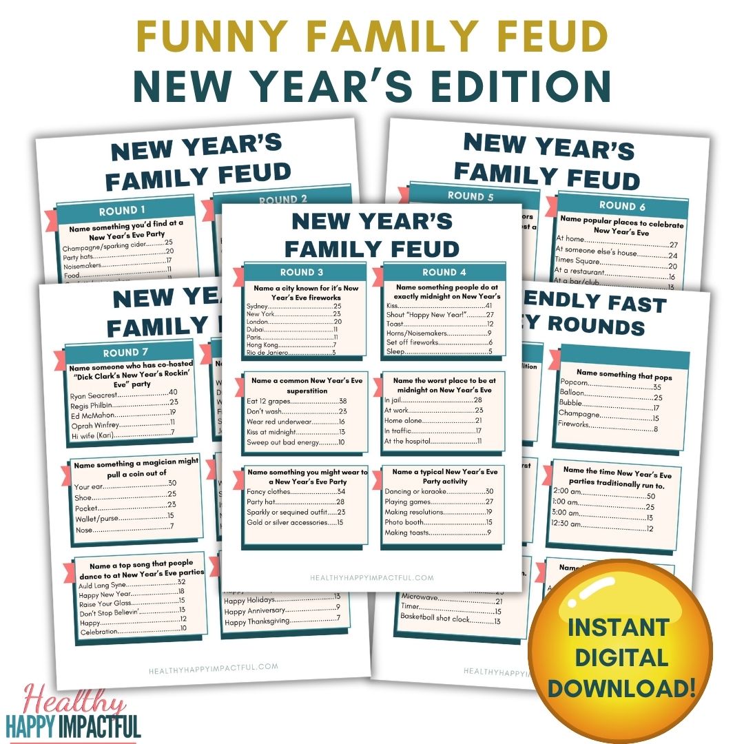 New Year's Family Feud Game – Healthy Happy Impactful